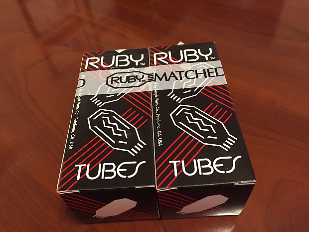 Ruby Matched Pair 6L6 GC MSTR Power Tubes | Reverb