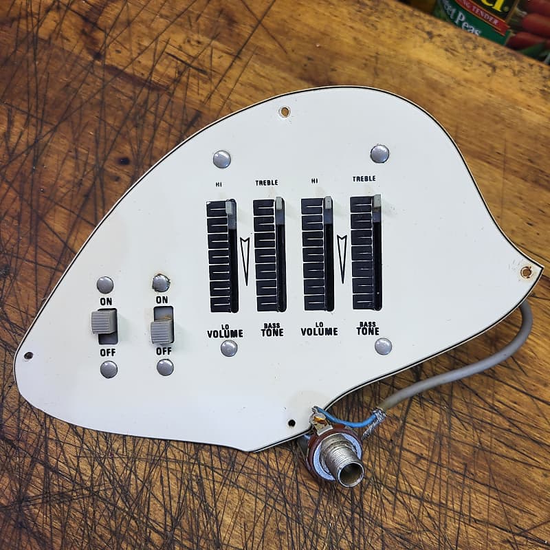 Vintage RARE 1969 Harmony Rebel Dual Pickup Pickguard with | Reverb