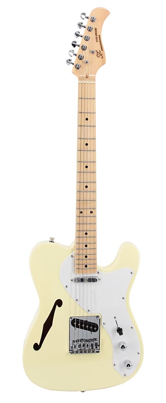 SX Furrian H MN Alder VWH Vintage White Semi-Hollow Electric | Reverb