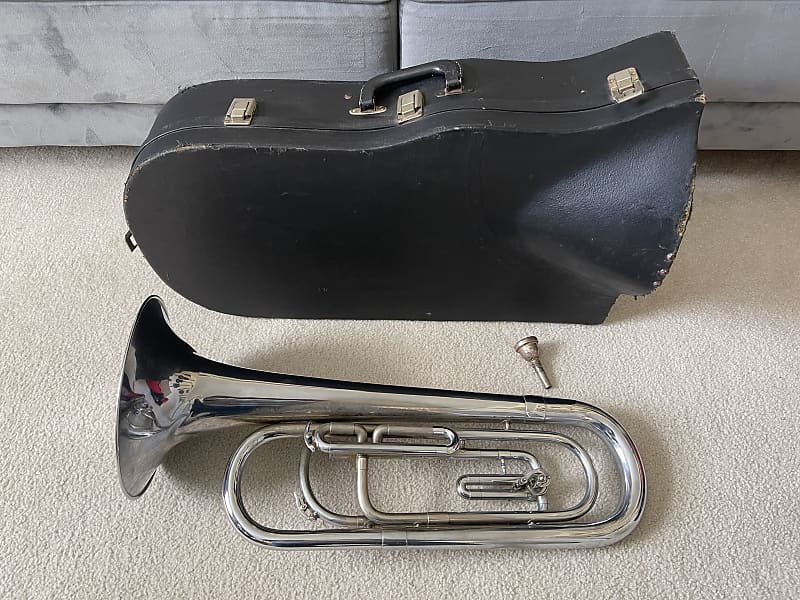 Vintage Imperial Single Valve Baritone Bugle, Bach 12c | Reverb