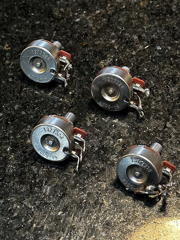 Vintage 1973 Fender Telecaster Deluxe Matching Pot Set | Reverb