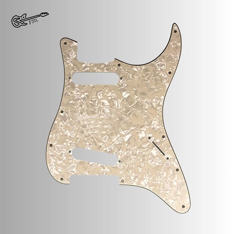 Parchment Pearl SS Strat Style Pickguard-Parchment Pearl | Reverb UK