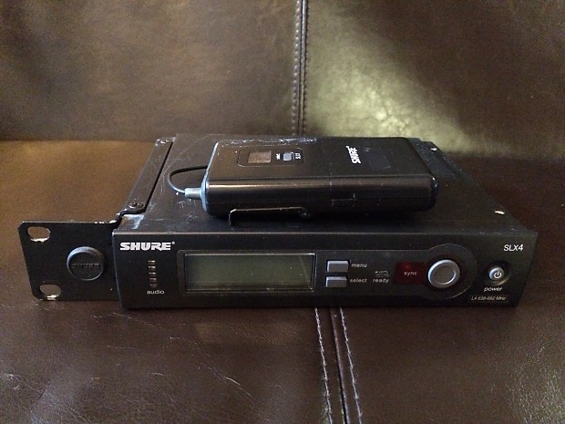 Shure SLX4 receiver w/ SLX1 transmitter | Reverb