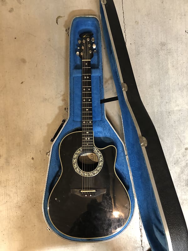 Ovation 1862 custom balladeer 1989 Black | Reverb