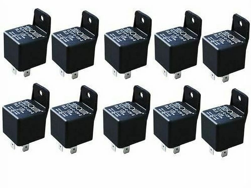 10 Bosch style 12 Volt DC 40 AMP SPTD Automotive Relay 5 Pin | Reverb