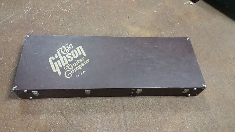 Gibson Vintage Rectangular Hardshell case 70s - 80s Brown | Reverb