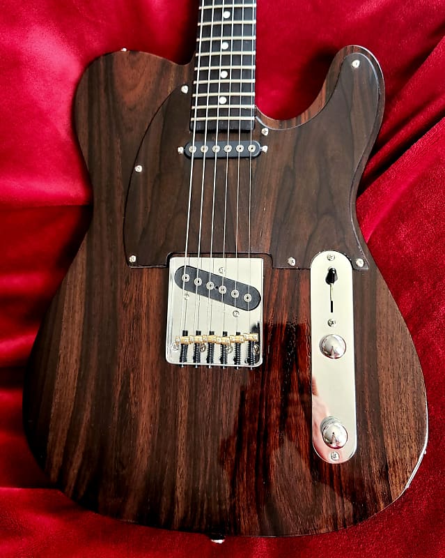 SJ Custom Guitars ,All Rosewood Telecaster tele,High Gloss, | Reverb