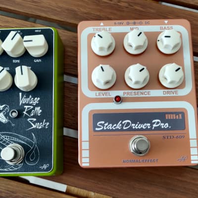 AV Pedals Vintage Rattle Snake Guvnor pedal & Stack Driver | Reverb UK