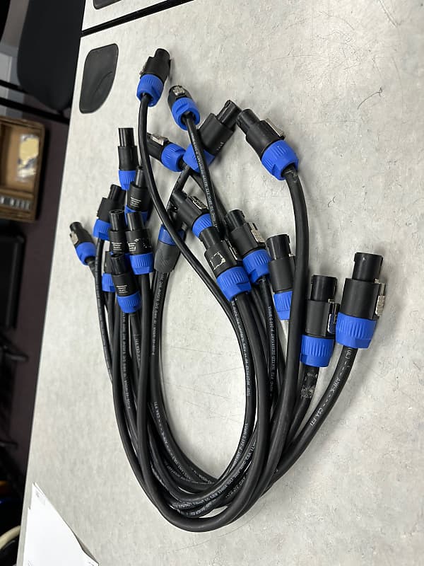 (10) Neutrik 2 FOOT NL4 TO NL4 12 GUAGE 2 CONDUCTOR CABLES | Reverb