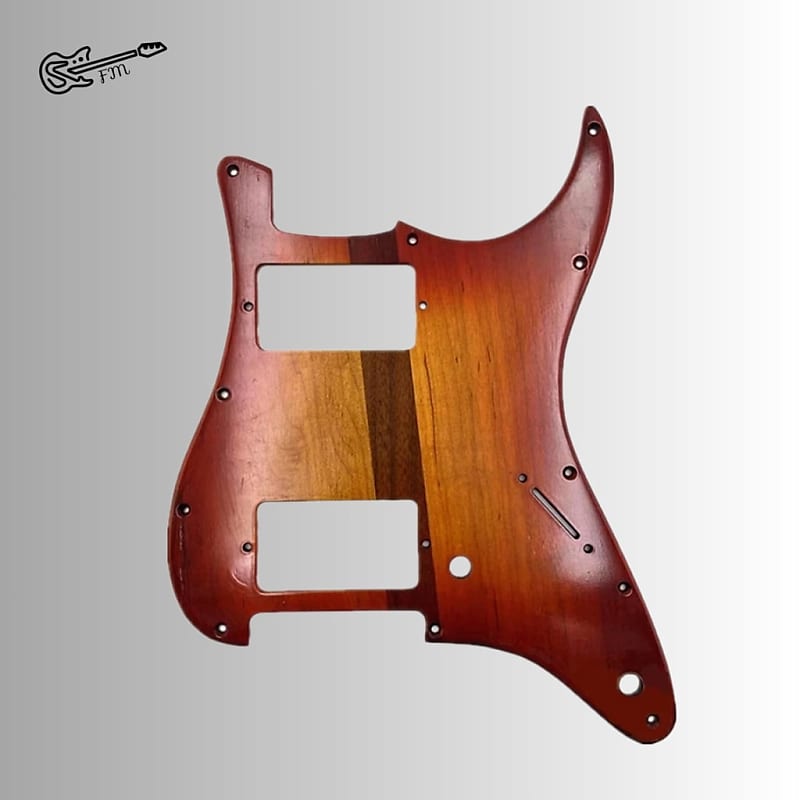 Maple Wood 4 Custom Wooden Strat Style Pickguard HH | Reverb UK