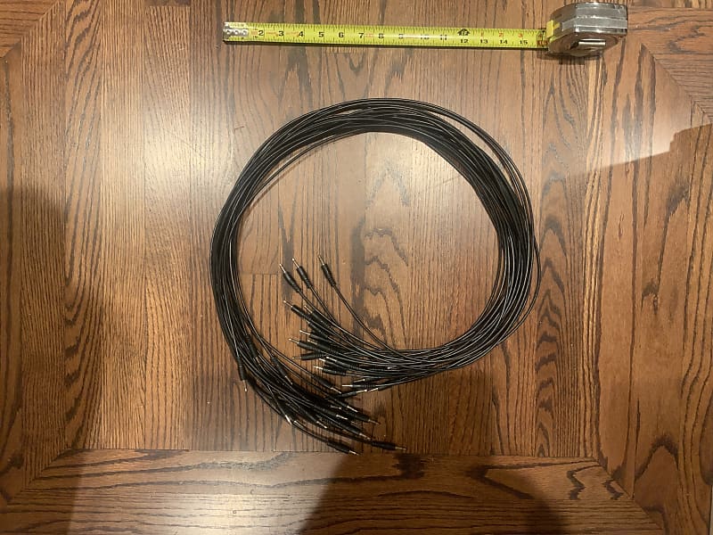Ethenvar 20 x 48” 3.5mm patch cables with splitters Black | Reverb