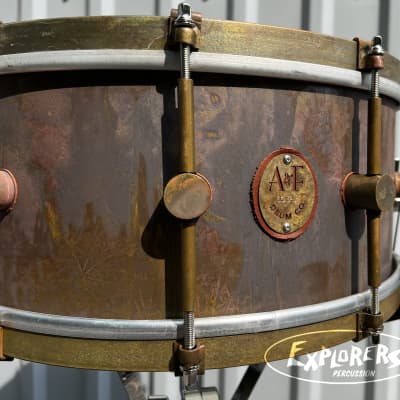 A&F Drum Co. Snare Drum 6.5x14 Raw Brass Shell w/ Raw Brass | Reverb