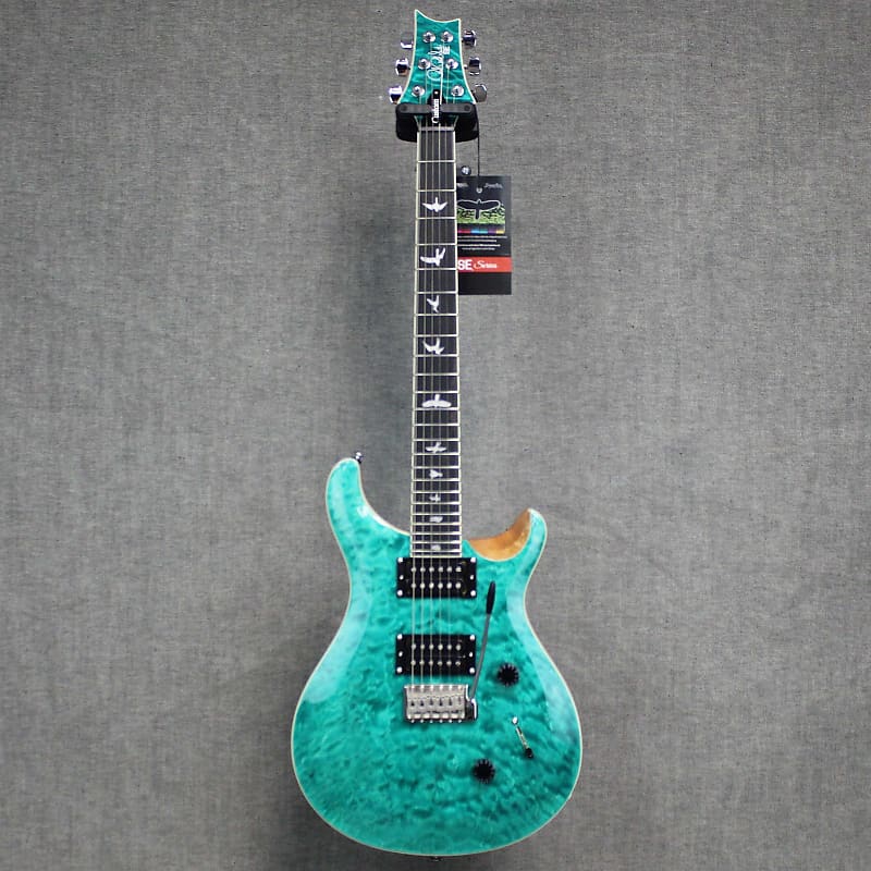 Paul Reed Smith SE Custom 24 Quilt- Turquoise | Reverb