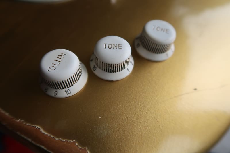 54 -55 Fender Stratocaster Bakelite volume tone knobs USA | Reverb