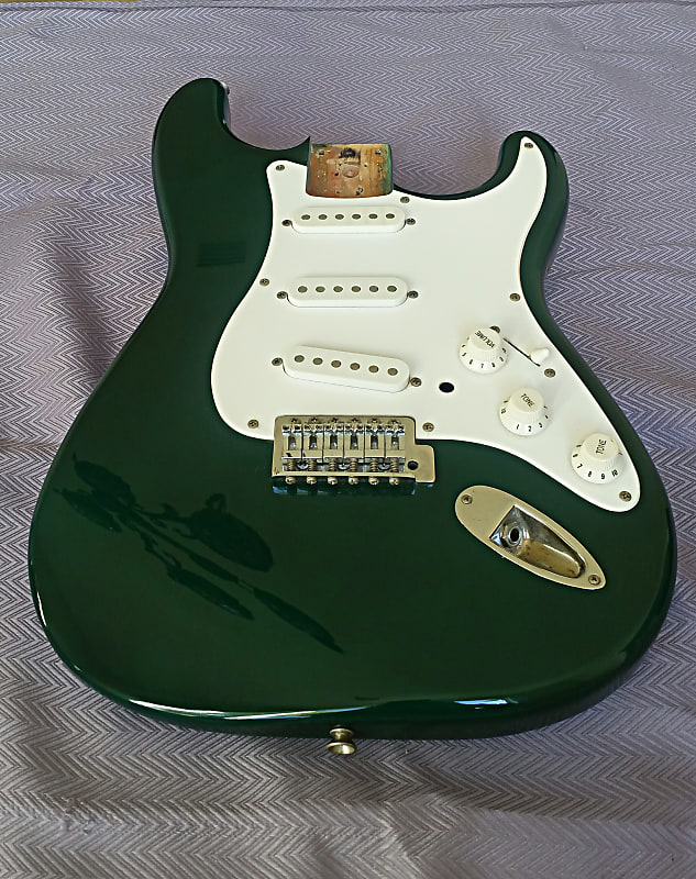 Fender Squier Strat Body, early 2000's - British Racing | Reverb