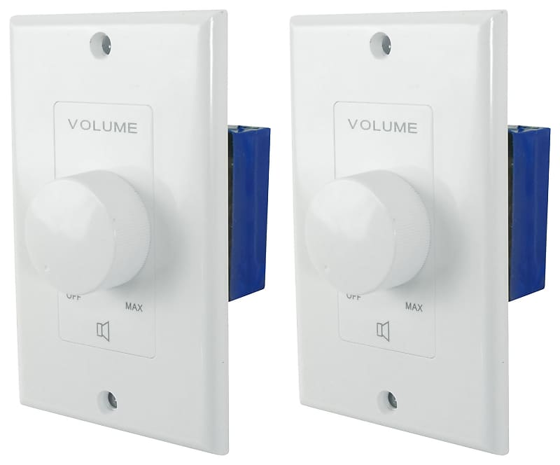 2 Rockville VOL70200 White 200w 70v Wall Volume Controls Zone | Reverb