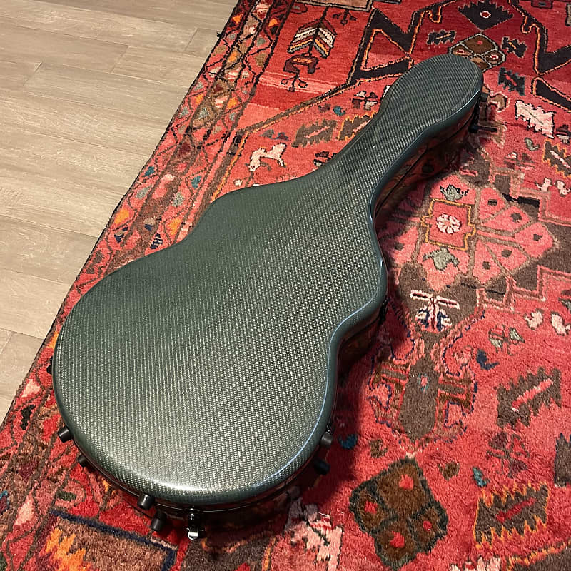 Hoffee Green/Black Carbon Fiber Acoustic Guitar Case for | Reverb