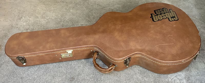 Late 80'-90's Gibson ES-335 Hardshell Guitar Case Brown Pink | Reverb