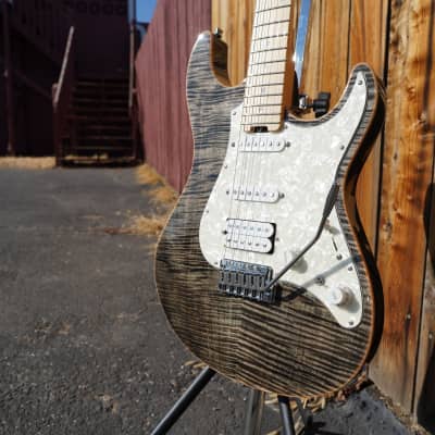 ESP Original Snapper CTM/M/FM See Thru Black 6-String | Reverb