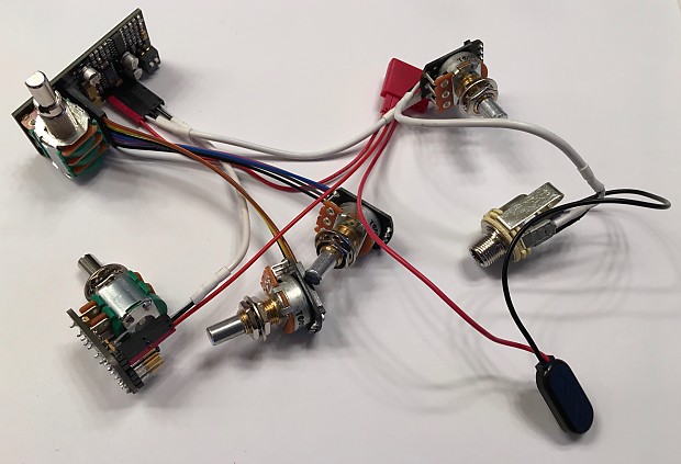 EMG BQS System Bass Preamp / Electronics / EQ / 3-Band / 5 | Reverb