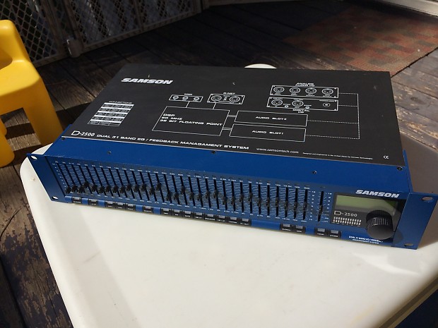 Samson D 2500 Digital EQ Equalizer HP LP Filter Limiter | Reverb