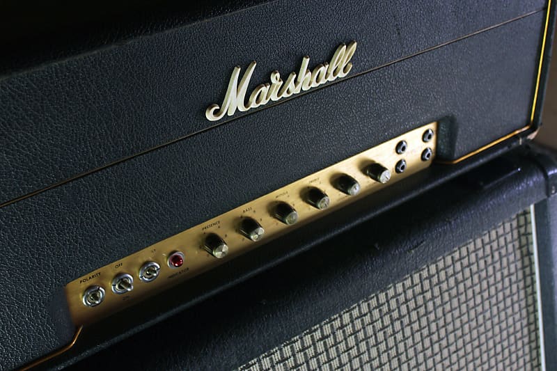 Vintage Marshall half STACK: 1972 300W Head + 1960A Cabinet | Reverb