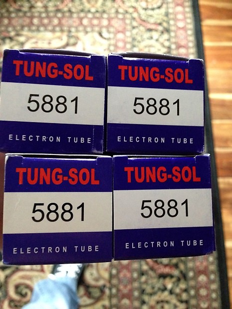 Tung-Sol 5881 Power Tubes, NEW, 2 MATCHED SETS | Reverb