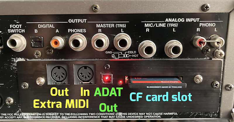 (2 cards) Roland MV8-OP1 compatible ADAT +CF card +MIDI for | Reverb