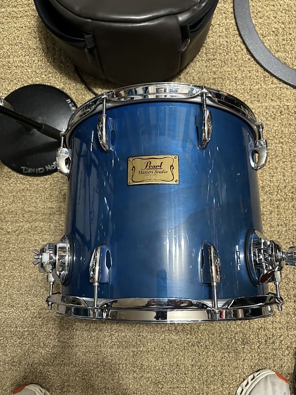 Pearl Masters Studio 12x14 Floor Tom - Blue Lacquer | Reverb