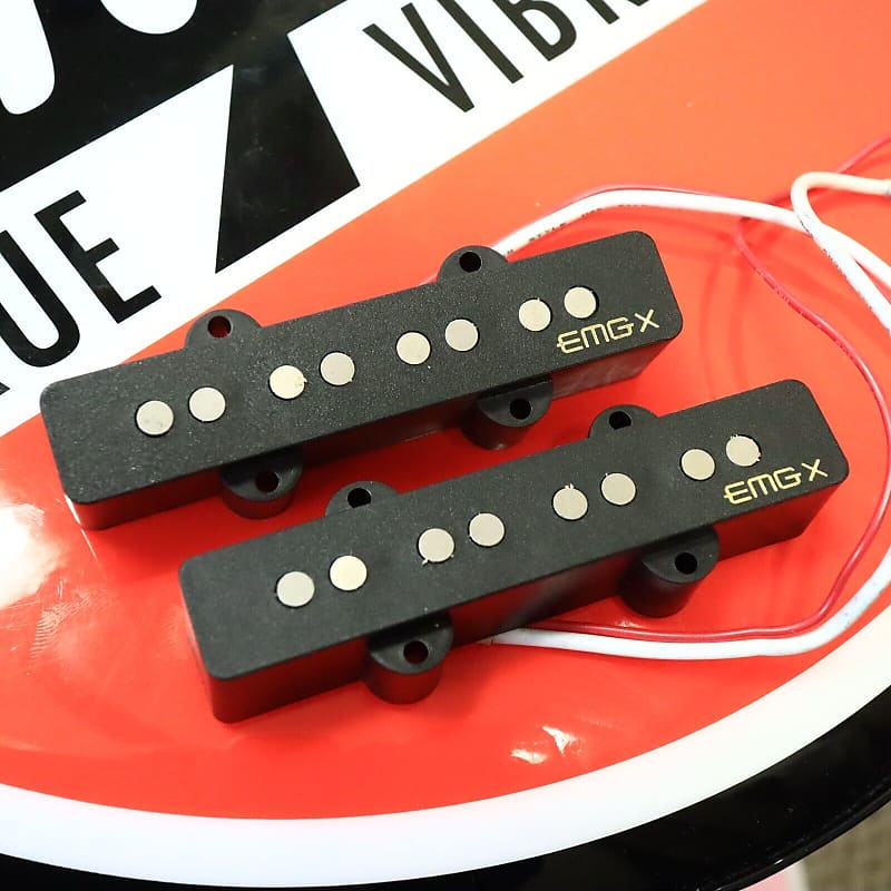 EMG JVX Bass Jazz Guitar Pickup 4-String X Bridge PAIR (2) | Reverb