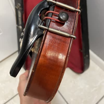 antique 4/4 full size violin 1920s with wood coffin case | Reverb
