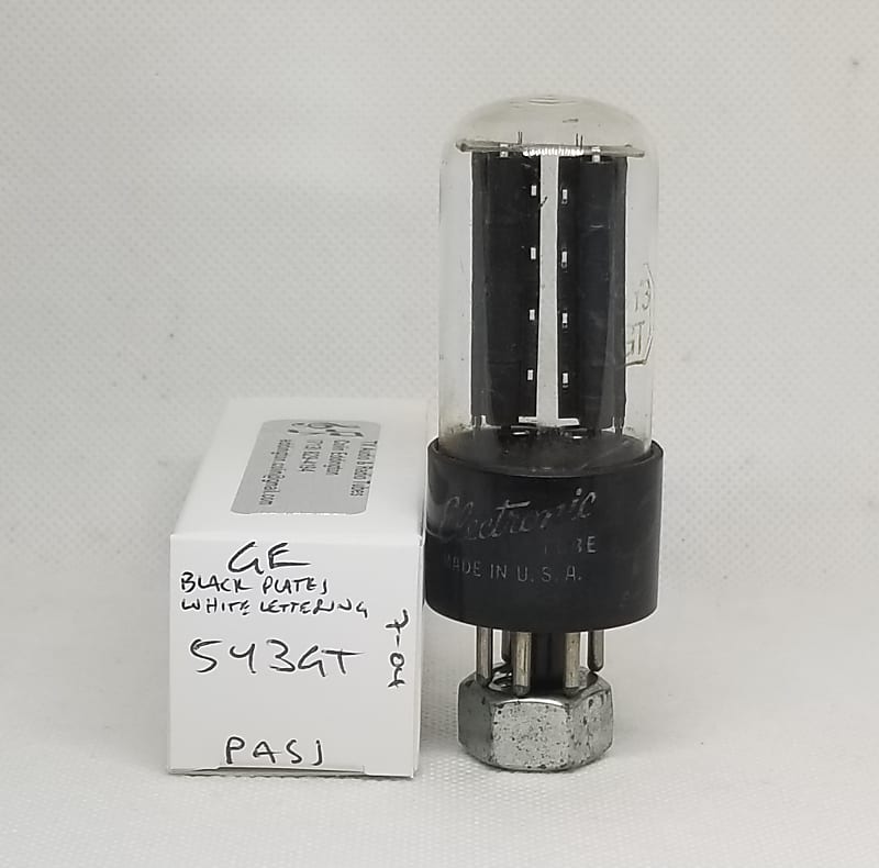 GE 5Y3GT Black Plate Rectifier Single NOS 5Y3 | Reverb UK