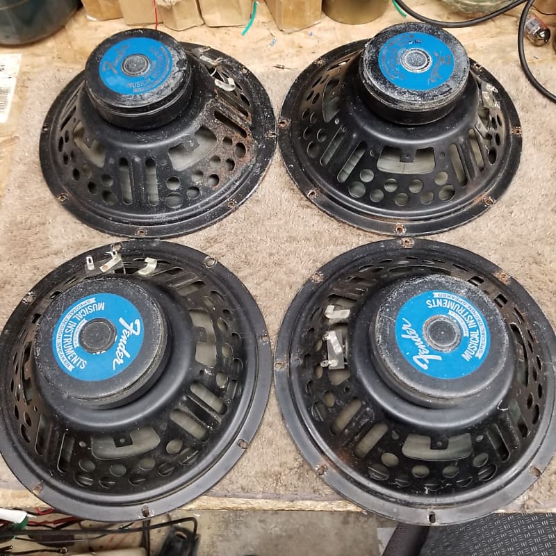 Speakers from Fender Super Reverb CTS 10" ceramic 1965 | Reverb