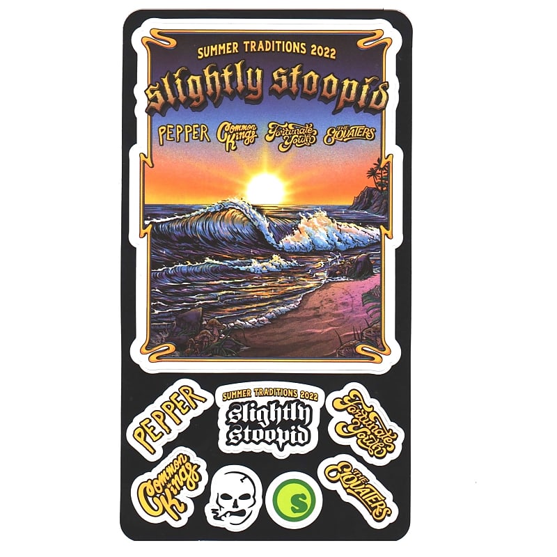 SLIGHTLY STOOPID Summer Tour 2022 Ltd Ed RARE 8 Stickers Lot! | Reverb