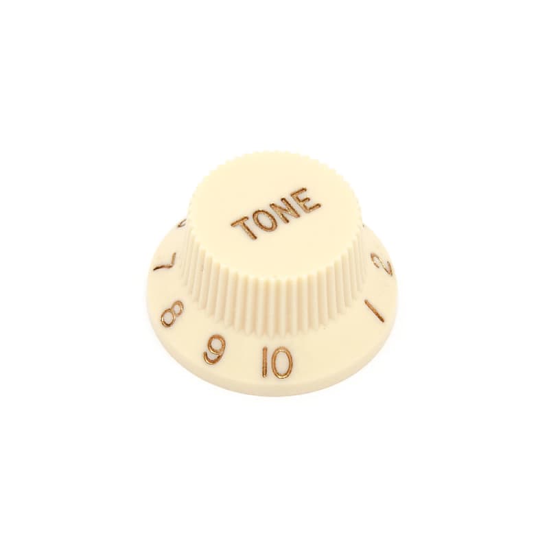 Hosco Tone Control Knob Fender Stratocaster Style (Cream, | Reverb UK