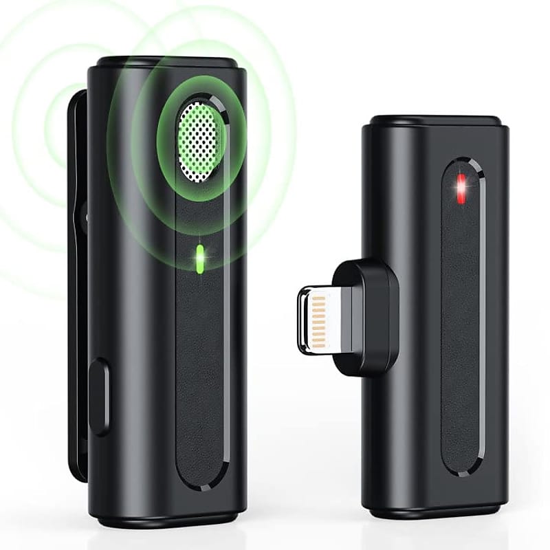 Microphone For Iphone Ipad Noise Reduction Auto-Syncs Clip-On | Reverb