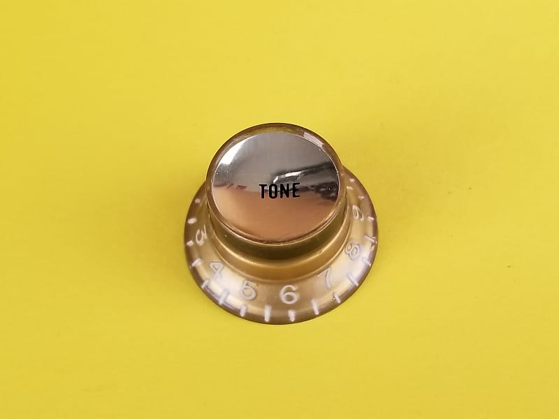 1960s Gibson Reflector Tone Knob | Reverb