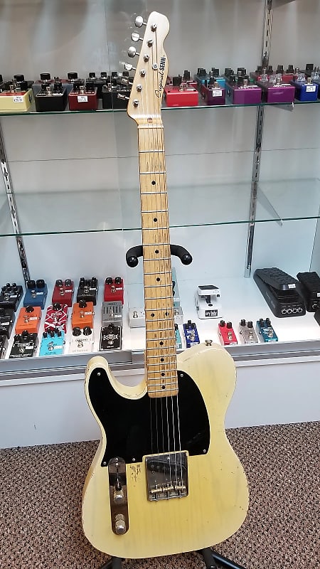 Original Senn Pomona lefty esquire 2018 Relic Blonde | Reverb