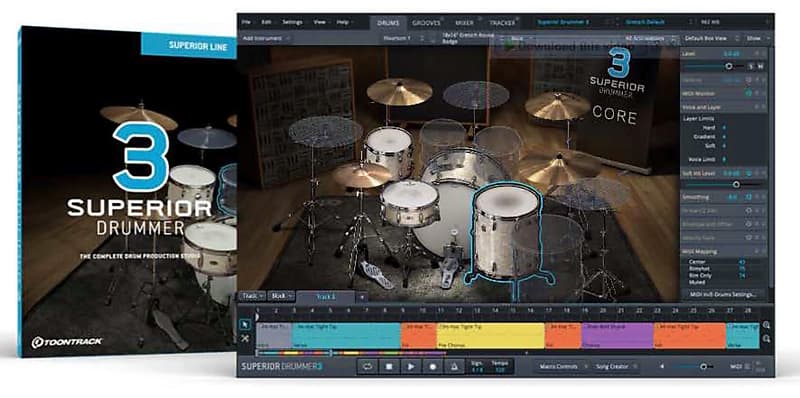 Toontrack Superior Drummer 3 Virtual Instruments 2021 - | Reverb