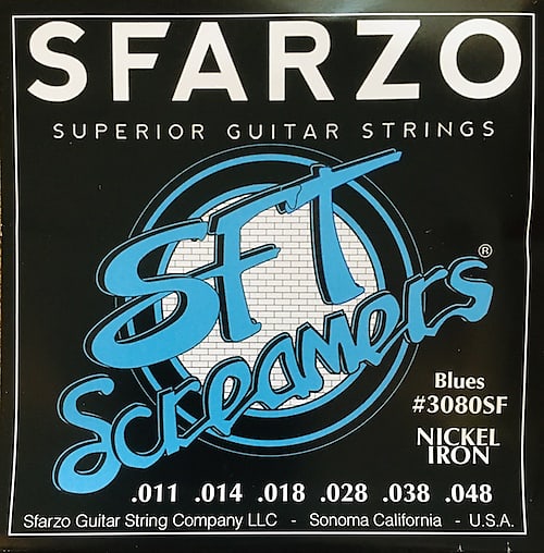 Sfarzo 3080SF SFT Screamers Electric Guitar Strings; gauges | Reverb
