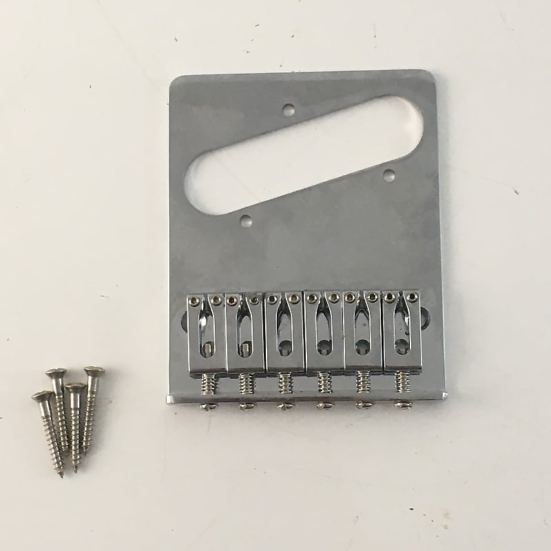 Genuine Fender Left Handed Six Saddle Lefty Bridge 2023 Light | Reverb