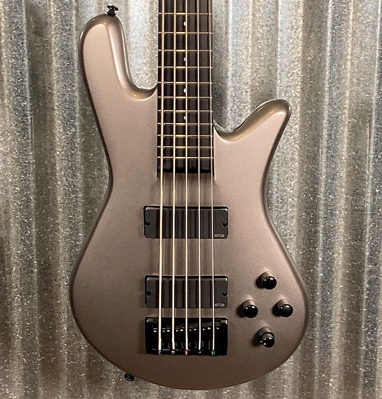 Spector NS Ethos 5 String Bass Gunmetal Gloss NSETHOS5GM & | Reverb