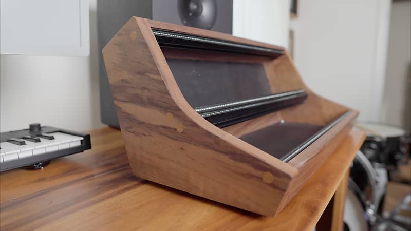 Walnut Wood Eurorack Angled Stand/Case (6U 104HP) | Reverb