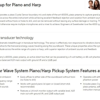 barcus-berry Piezo Buffer/Preamp/ Model 4000XL with Phantom | Reverb