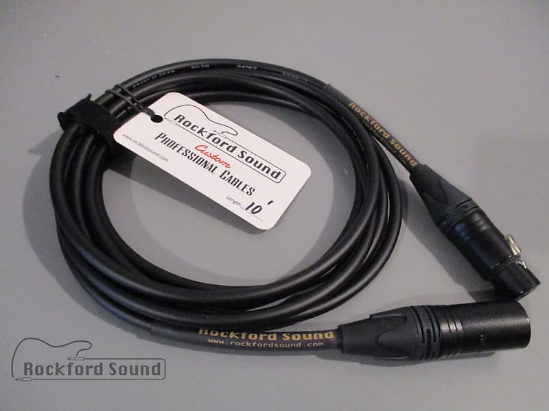 Canare L-4E6S Star Quad | 10 FT | Gold Male XLR to Female XLR | Reverb