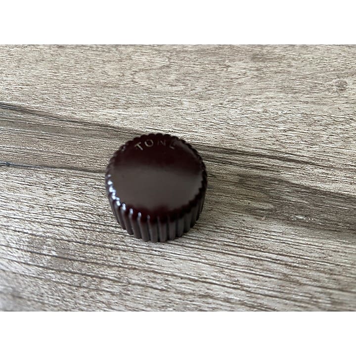 Vintage Brown "Cupcake" Tone Knob 1950s, Harmony, Silvertone | Reverb