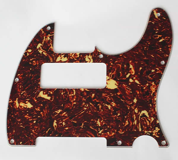 Tele P90 pickup Routing pickguard Brown Tortoise Shell | Reverb