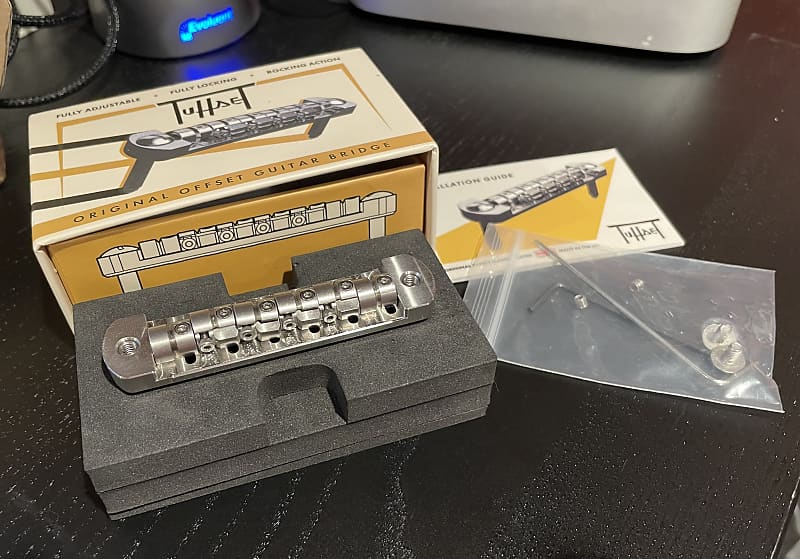 Tuffset Original Offset Guitar Bridge 2024 - Nickel | Reverb