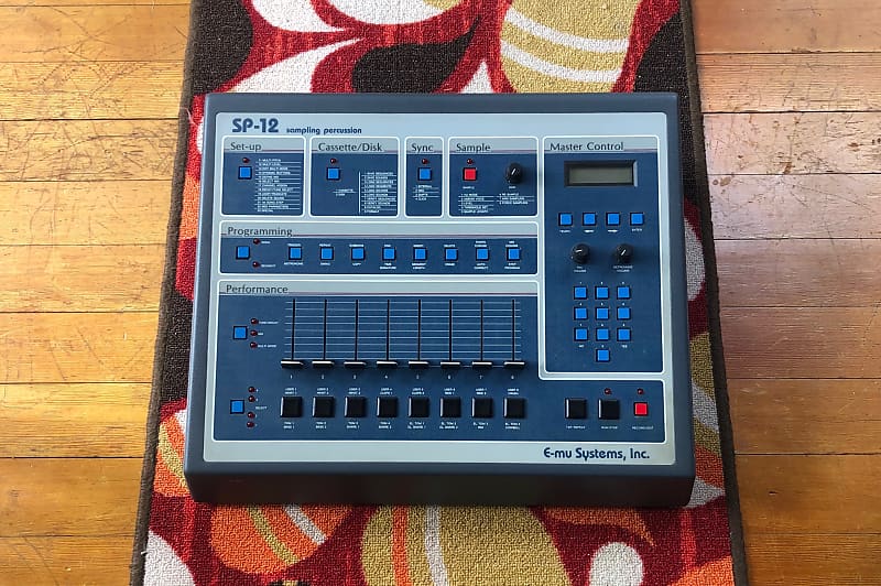 Emulator Emu SP-12 Sampling Drum Machine 1985 Blue/Grey | Reverb