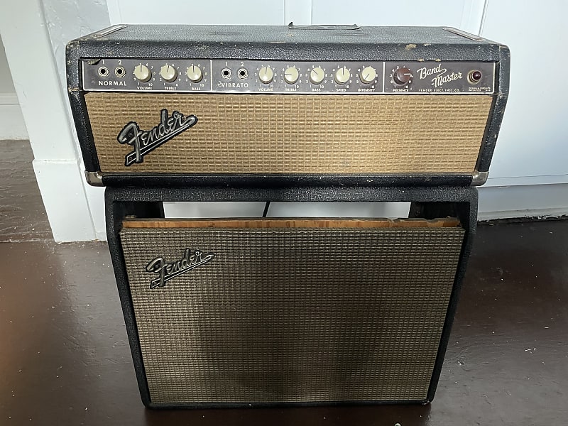 1962 Fender Bandmaster Brownface Harmonic Tremolo | Reverb